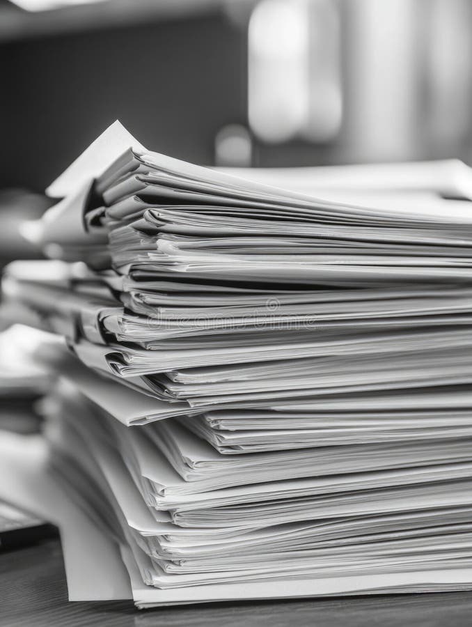 Organized Paperwork in a Professional Environment Stock Photo - Image ...