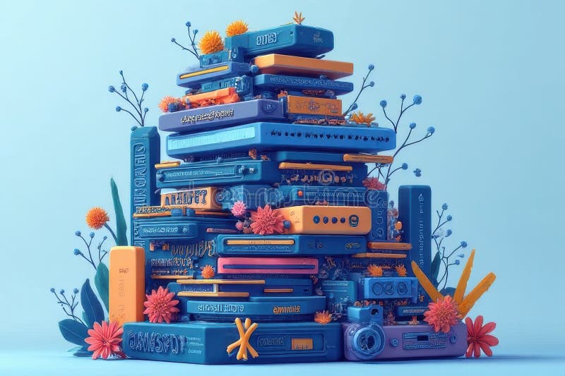 Organized Programming Resources Stock Illustration - Illustration of ...