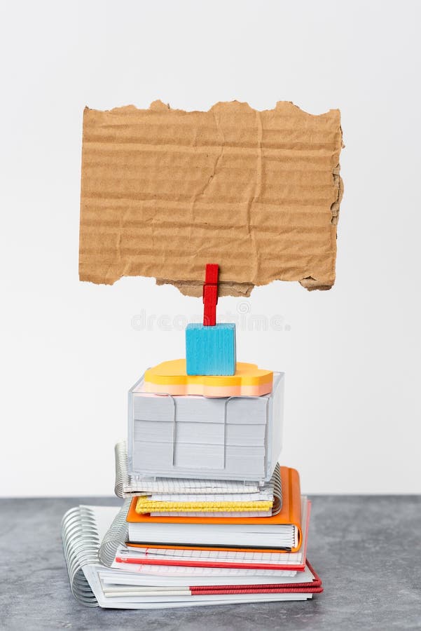 Organized Stack Note Pad, Bundle Notebooks, Neat Pile Documents ...