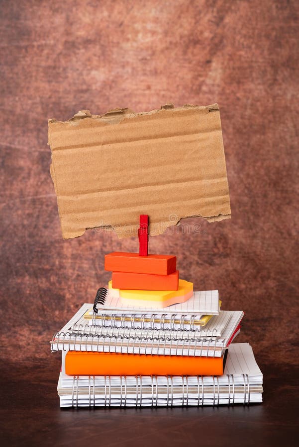 Organized Stack Note Pad, Bundle Notebooks, Neat Pile Documents ...