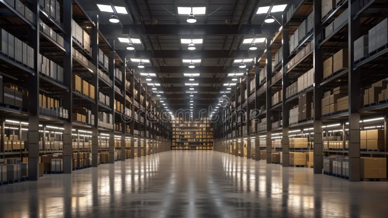 Organized Storage Solutions Towering Shelving Units Showcase Efficient ...