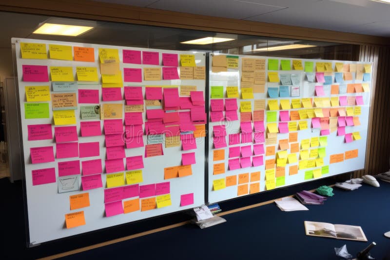Organized Structured Scrum Board Project Management. Generate Ai Stock ...