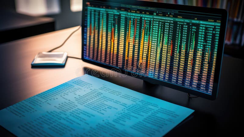 Organized table data stock illustration. Illustration of manage - 372875468