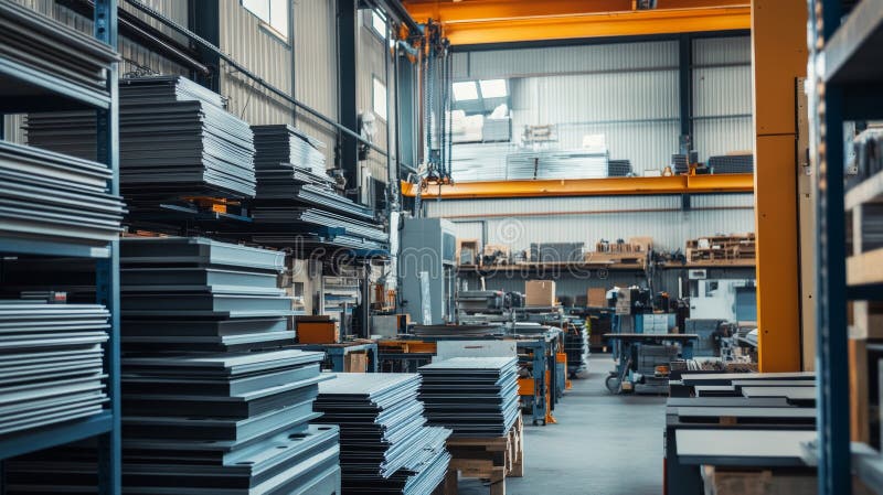 Organized Workshop Fabricated Parts Efficient Storage and Streamlined ...