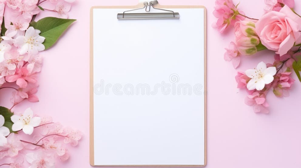 Organized Workspace with Checked Assignment on Clipboard AI Generated ...