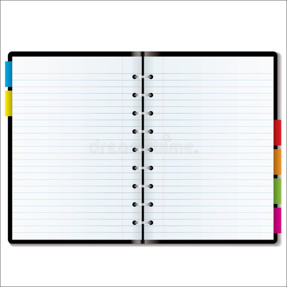Organizer blank stock vector. Illustration of file, shadow - 8823262