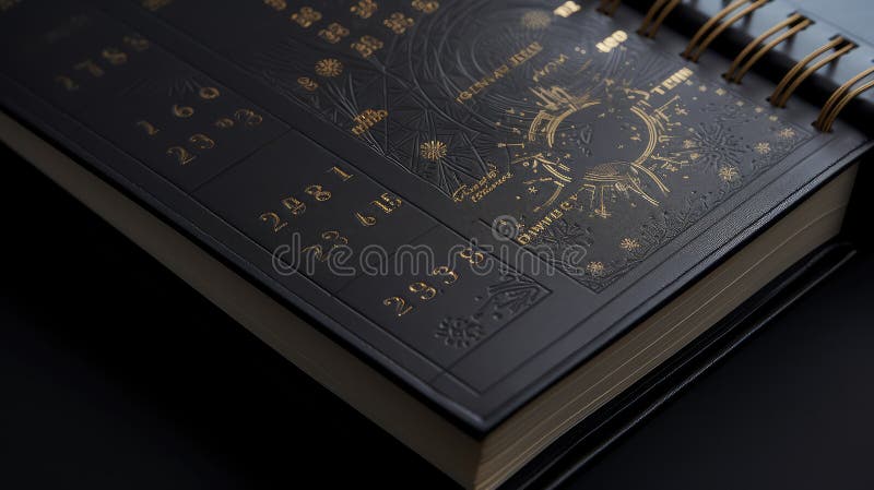 Organizer calendar book stock illustration. Illustration of notes ...