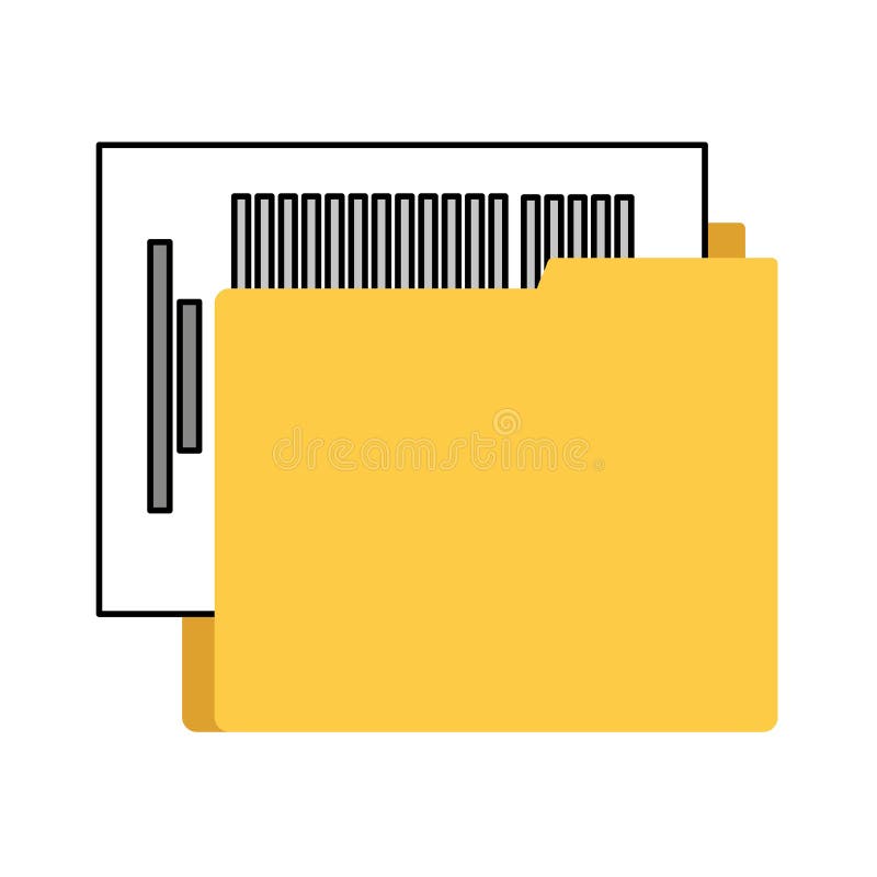 Organizer File Folder Isolated Icon Stock Illustration - Illustration ...
