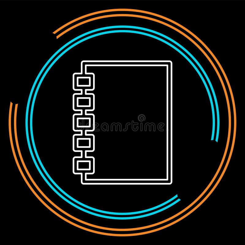 Organizer Planner Book Icon Stock Vector - Illustration of book ...