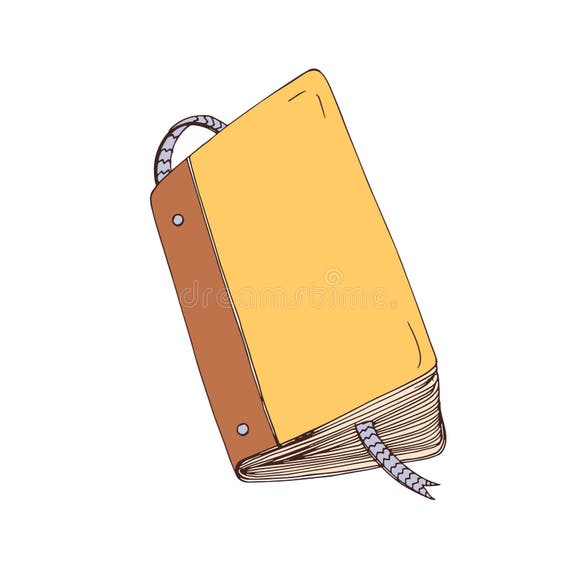 Organizer, Planner, Paper Notebook with String Bookmark. Business Diary ...