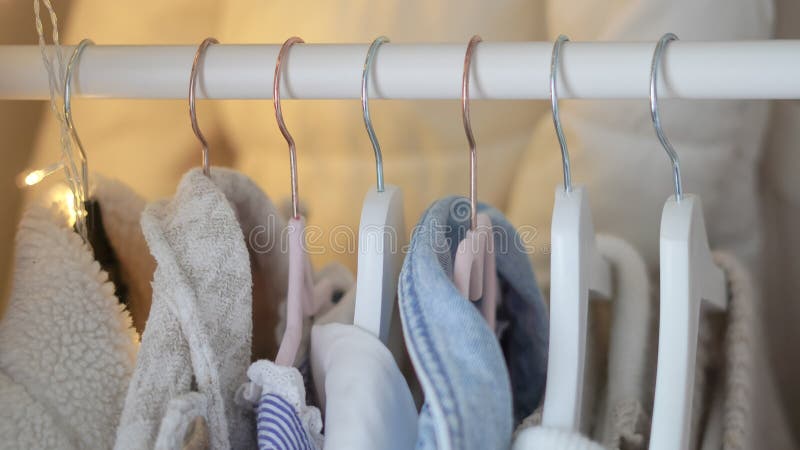 Organizing Fresh Spring Wardrobe Vibrant Pastel Clothing Racks Stock ...