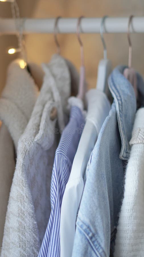 Organizing Fresh Spring Wardrobe with Vibrant and Pastel Clothing on ...