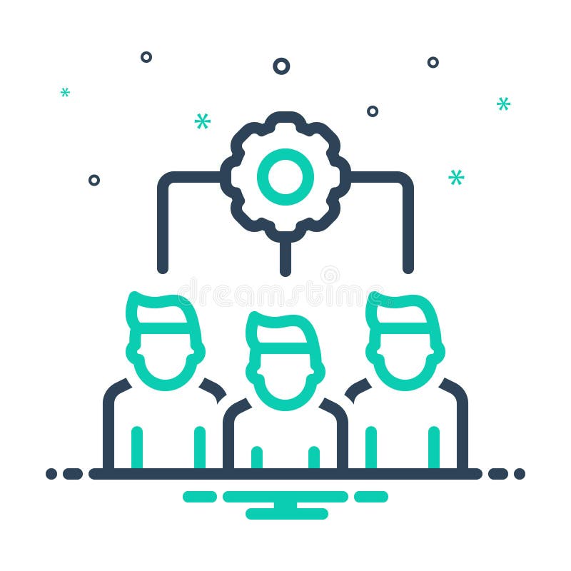 Mix Icon for Organizing, Planning and Development Stock Illustration ...