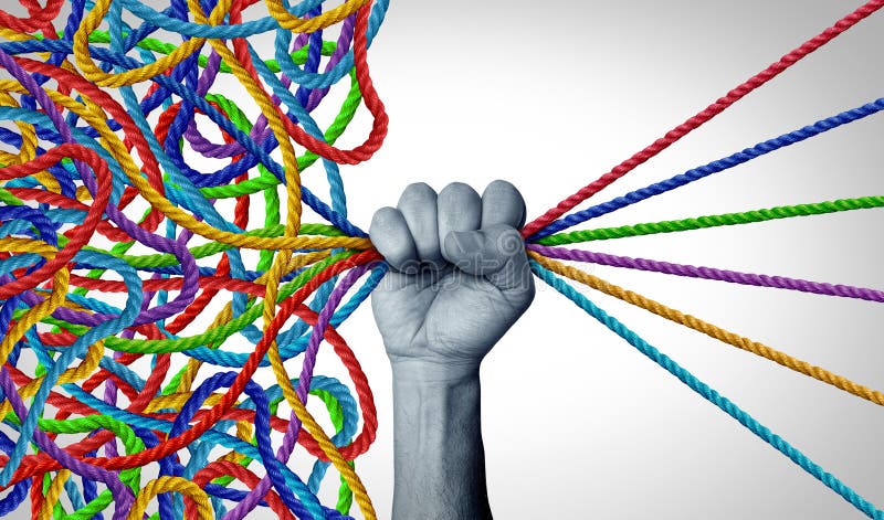 Organizing Solutions stock illustration. Illustration of structure ...