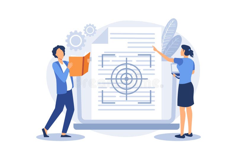 Vision and Scope Document Illustration Stock Vector - Illustration of ...