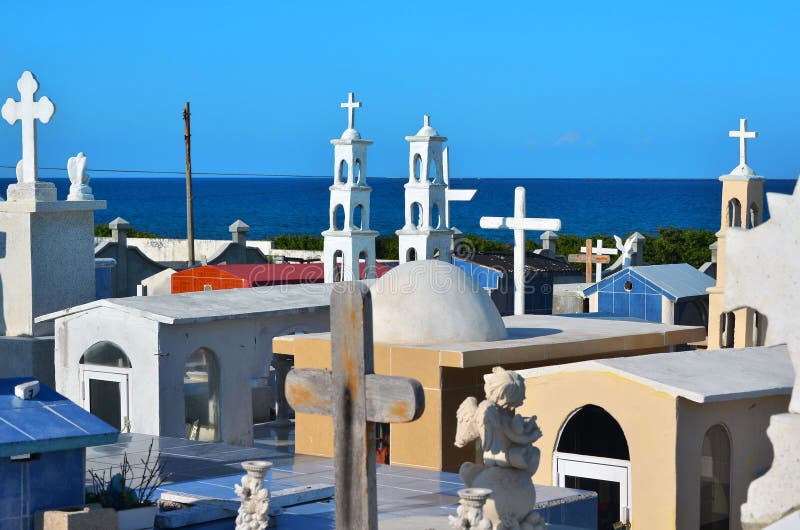 Orginal Cemetery on Tropical Island Stock Image - Image of resurrection ...