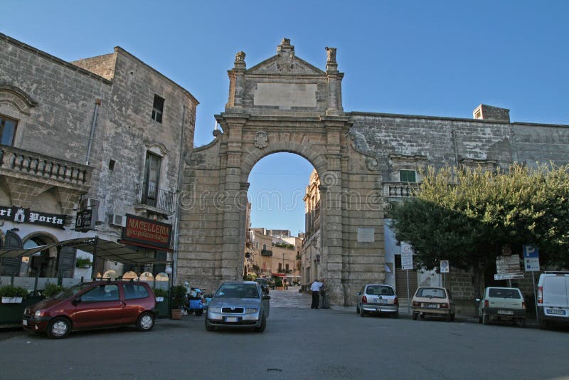 Mittelalterliche Oria-Stadt, Puglia, Italien Redaktionelles Stockfoto ...