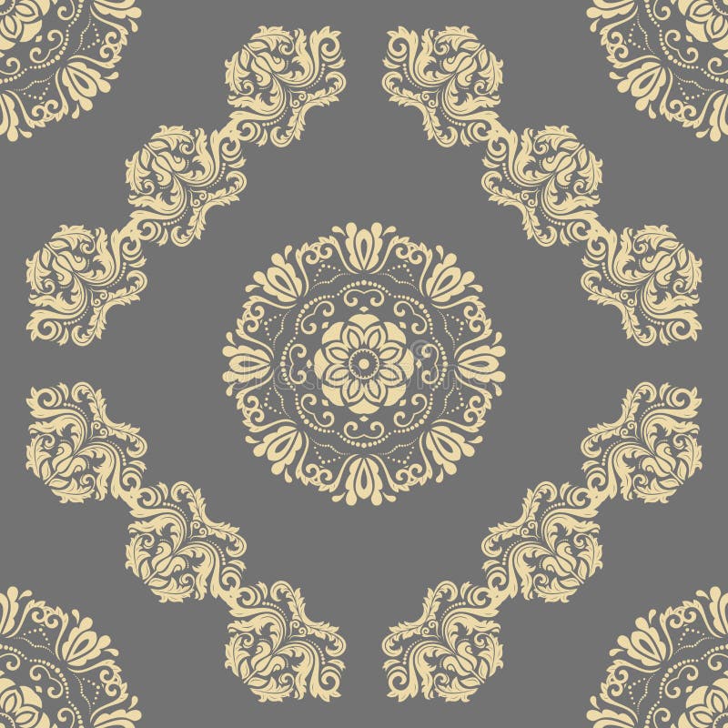 Orient Seamless Vector Background Stock Vector - Illustration of floral ...
