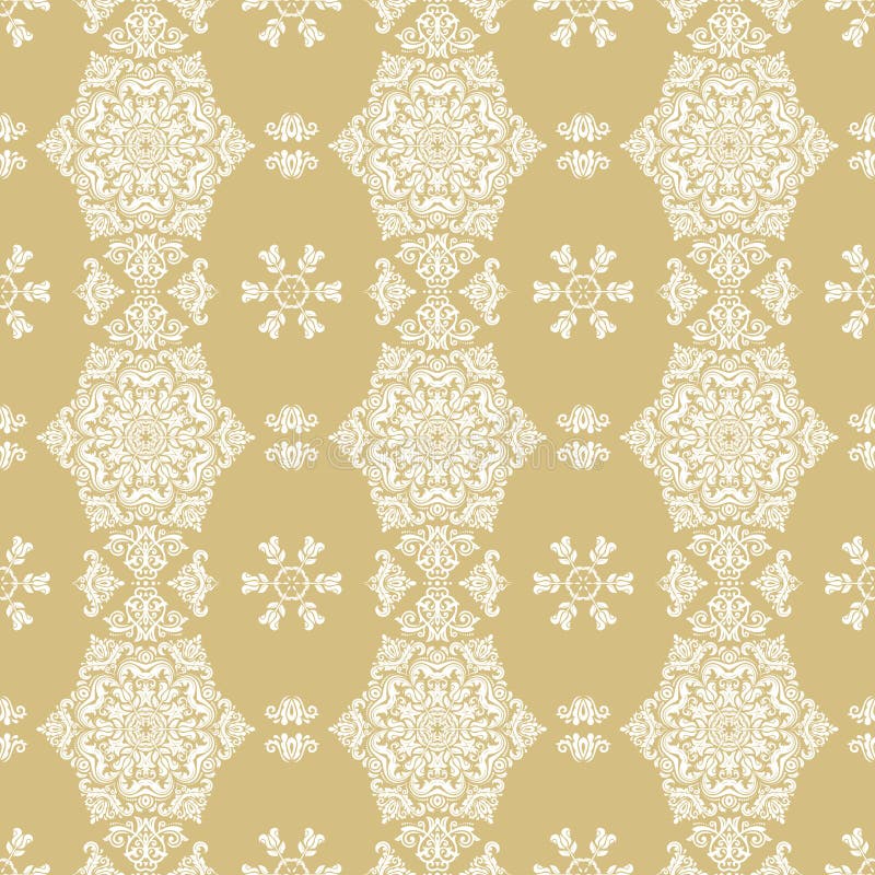Orient Seamless Vector Background Stock Vector - Illustration of floral ...