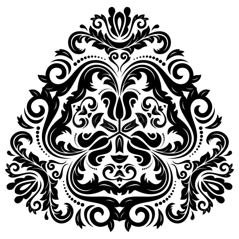 Orient Vector Pattern. Abstract Ornament. Black Stock Vector ...