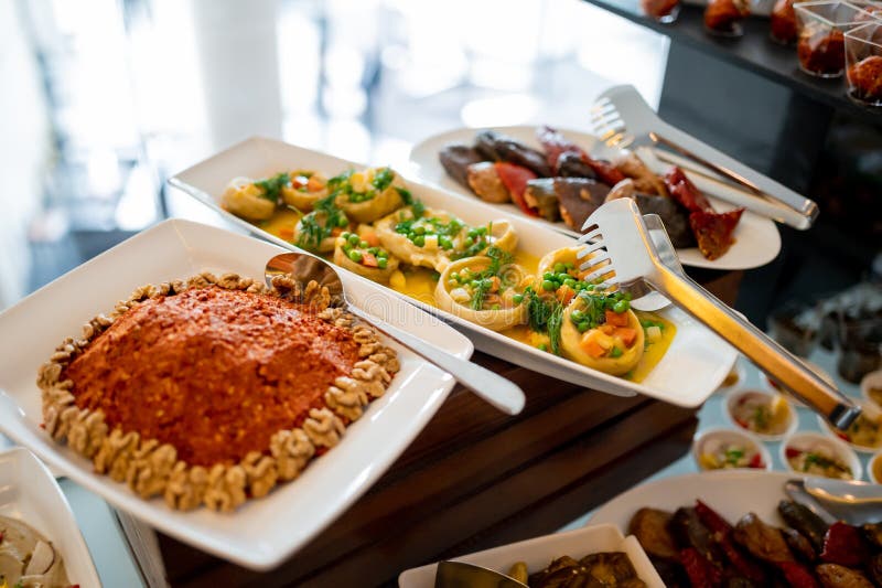 Oriental Arabic Turkish Sweets and Dessert Stock Photo - Image of dough ...