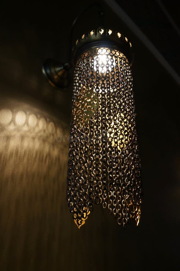 Oriental bronze lamp stock image. Image of east, atmosphere - 27946811