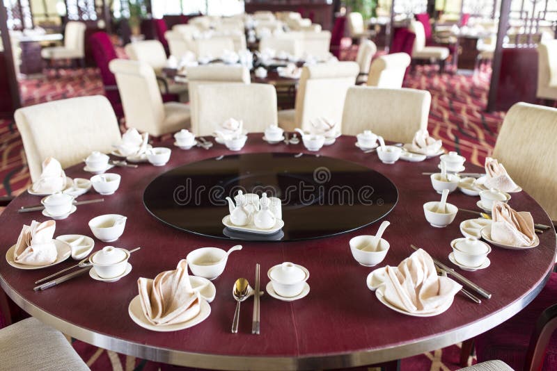 Oriental Chinese Restaurant Stock Image - Image of setup, carpet: 34066167