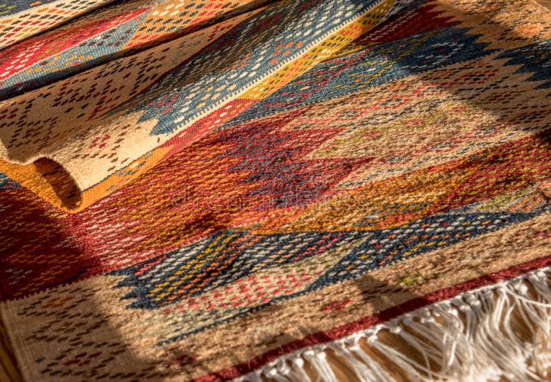 Oriental Colored Berber Carpet Stock Image - Image of wool, berber ...