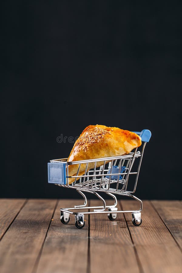 Oriental Dish Baked Pie with Meat Triangle Samsa Stock Photo - Image of ...