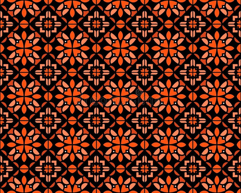 Oriental Ethnic Seamless Repeatable Pattern Traditional Geometric Lines ...