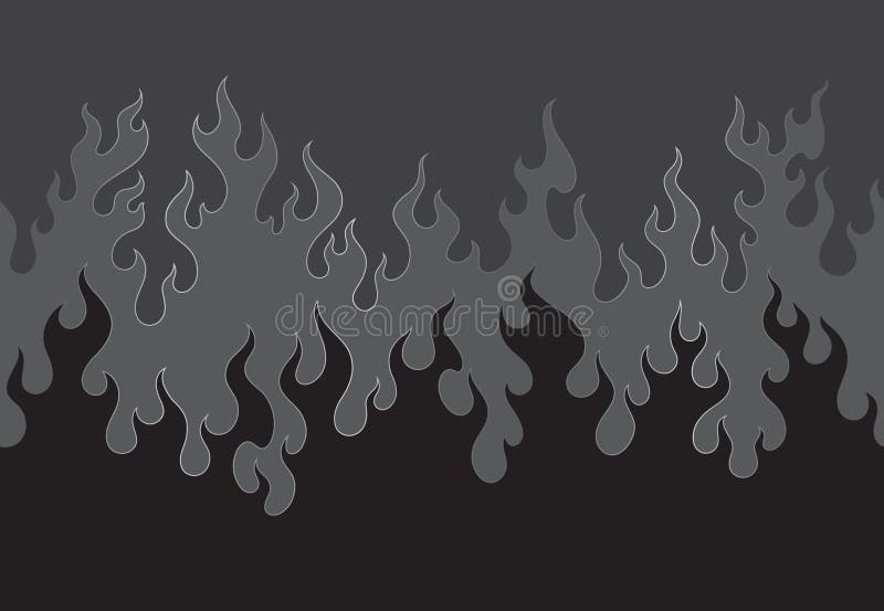 Oriental Flame Pattern Seamless Wallpaper Vector Background Stock ...