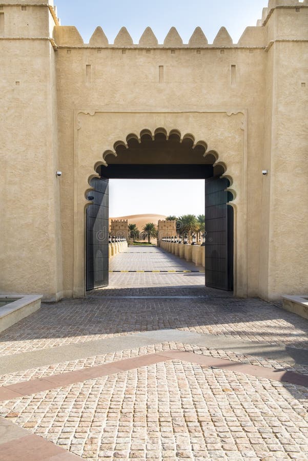 Qasr Al Sarab, Liwa, United Arab Emirates Stock Image - Image of resort ...