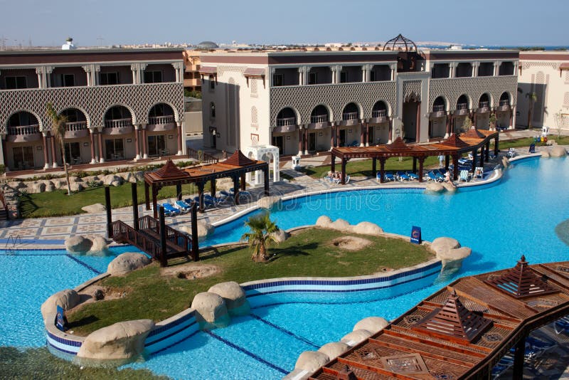 Oriental Hotel With Island In Swimming Pool Picture. Image: 4278074
