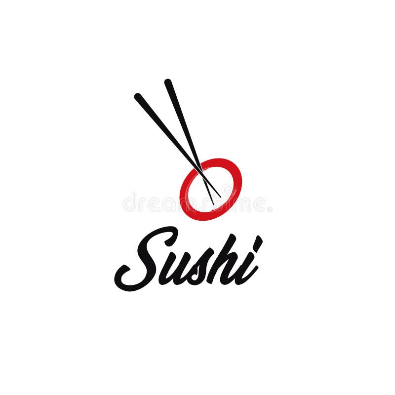 Japanese Sushi / Sashimi Food Logo Design Stock Vector - Illustration ...