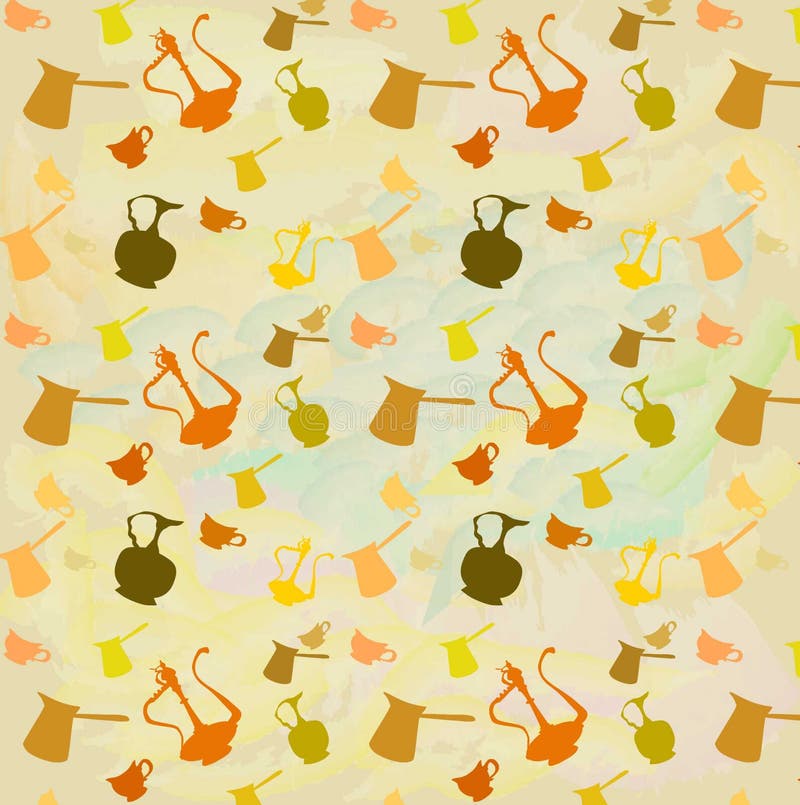 Oriental Jars Seamless Texture Stock Illustration - Illustration of ...