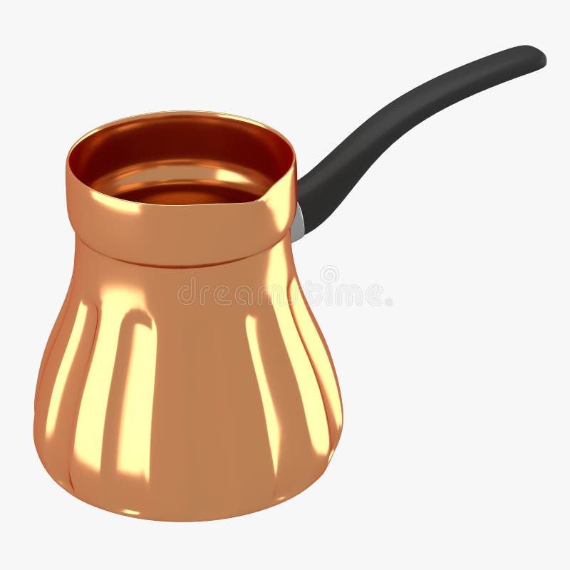 Oriental Jezve in Bronze Tints Stock Illustration - Illustration of ...