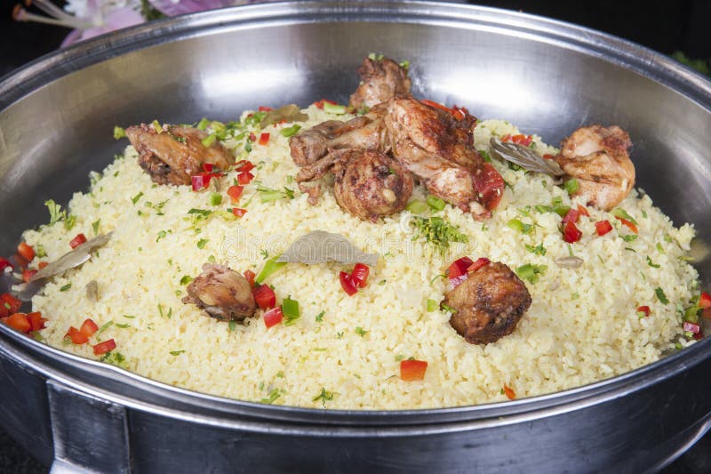 Oriental Kabsa Rice at a Hotel Restaurant Buffet Stock Photo - Image of ...