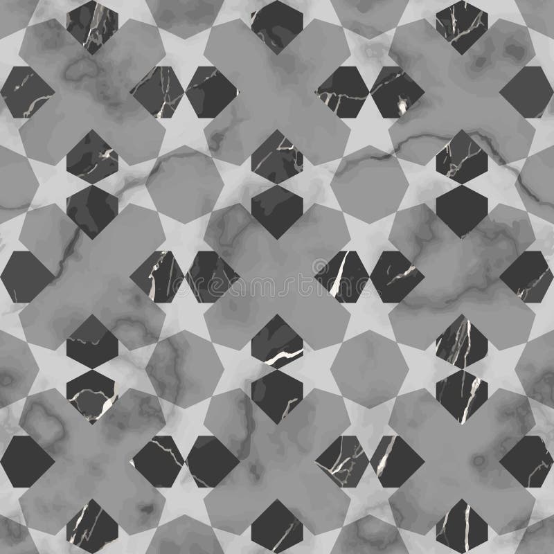 Arabic Taditional Srats Marble Vector Seamless Pattern Stock Vector ...