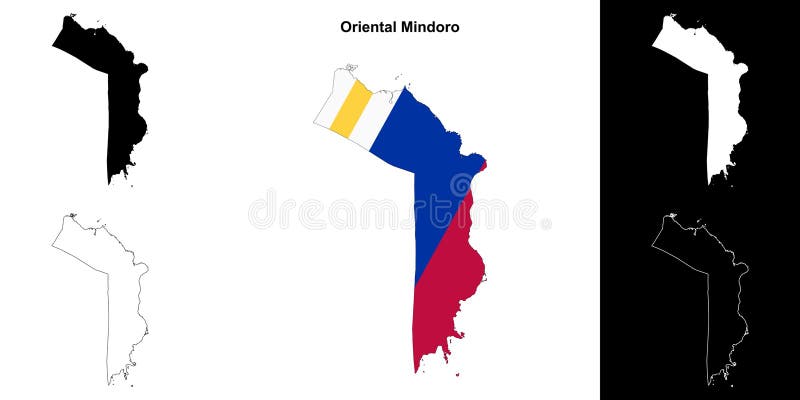 Oriental Mindoro Outline Map Stock Vector - Illustration of icon ...