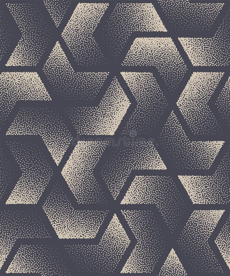 Oriental Pattern Stippled Graphic Seamless Wallpaper Vector Abstract ...