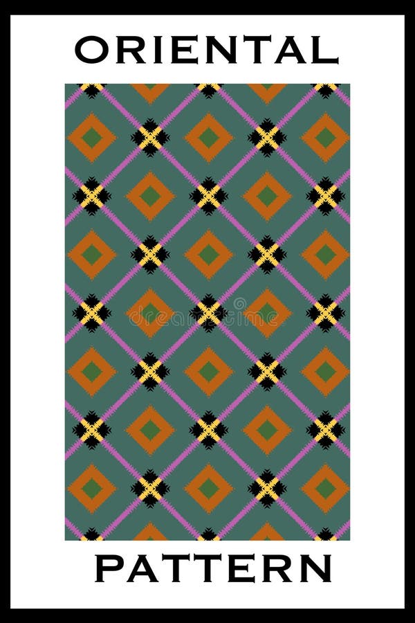 Oriental Pattern for Textiles, Wallpapers, Business Cards, Leaflets, Stock Illustration ...