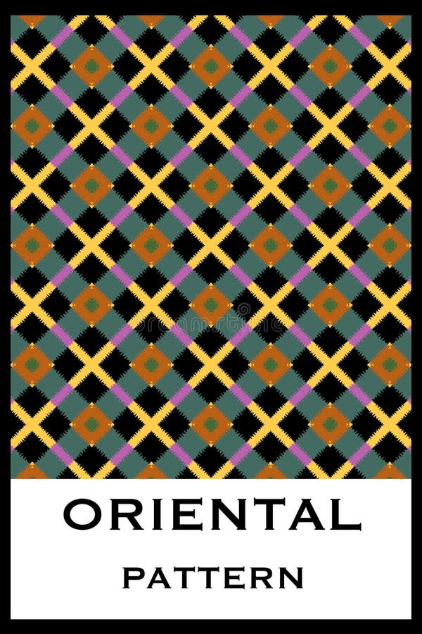 Oriental Pattern for Textiles, Wallpapers, Business Cards, Leaflets, Stock Image - Image of ...