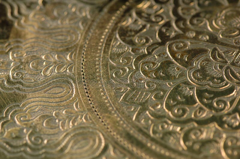 Oriental patterns on metal stock photo. Image of oriental - 135203618