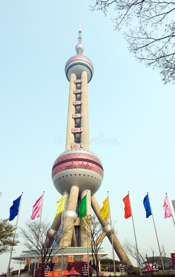 Oriental pearl tower stock photo. Image of structure - 12865210