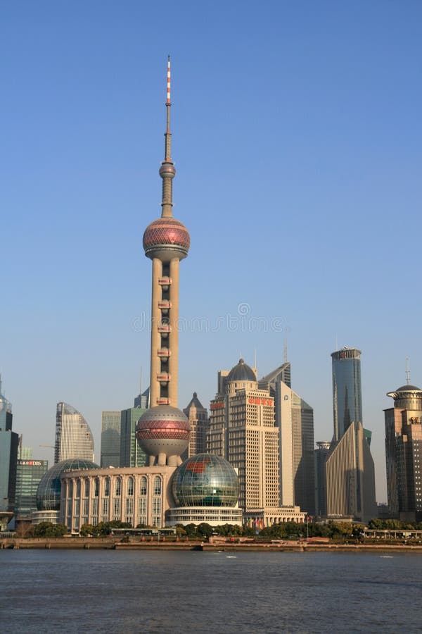 The Oriental Pearl TV Tower of Shanghai Editorial Stock Photo - Image ...