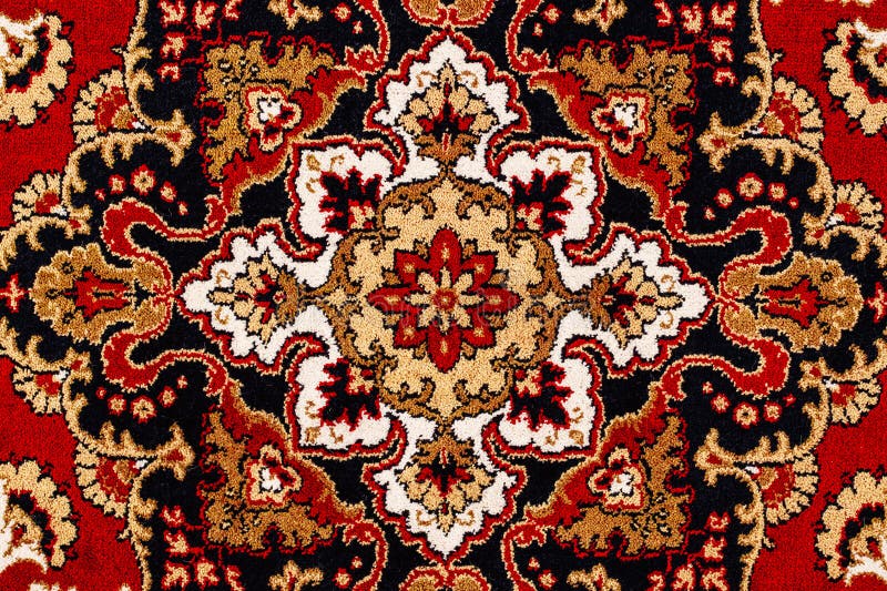 Oriental Persian Carpet Texture Background with East Patterns. Stock ...