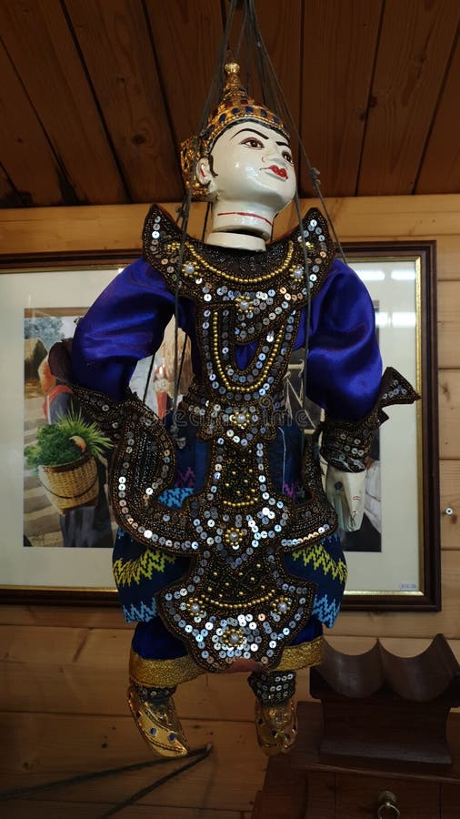 Dancing Chinese Puppet editorial stock photo. Image of fierce - 258263123