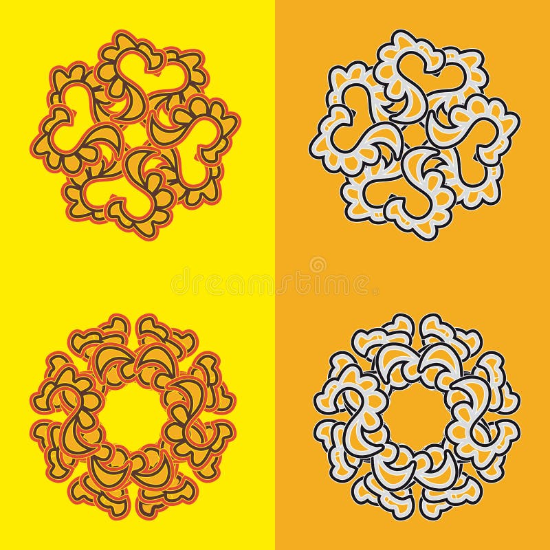 Oriental rosette pattern stock illustration. Illustration of arabesque ...