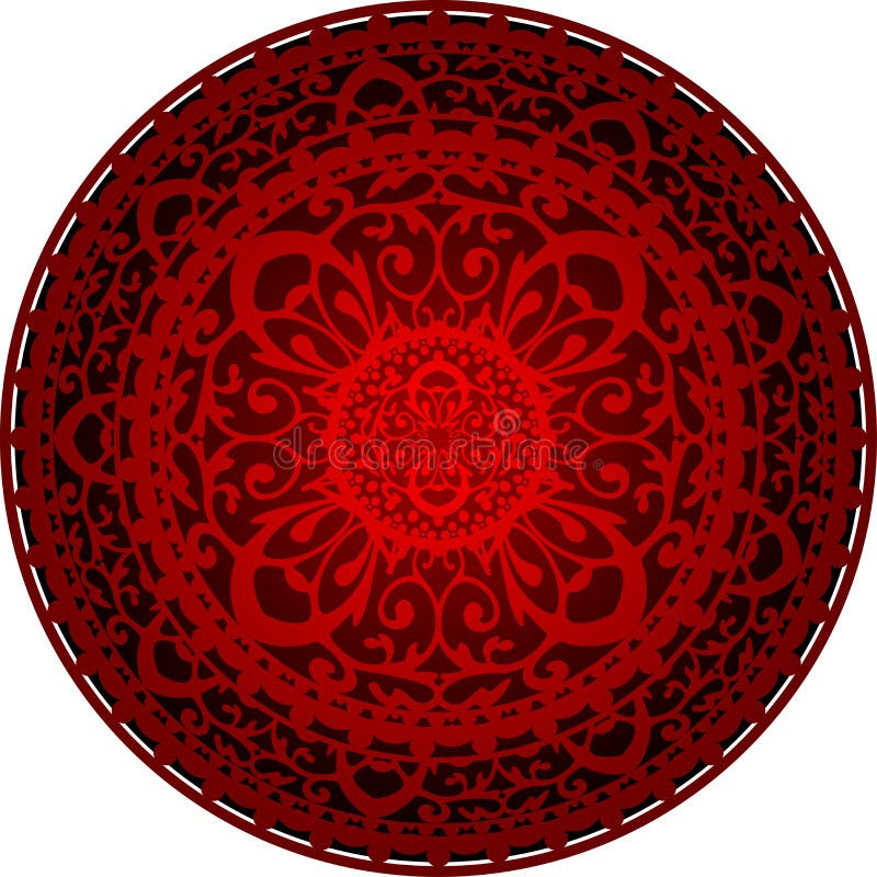 Oriental rug stock vector. Illustration of chinese, material - 25100883