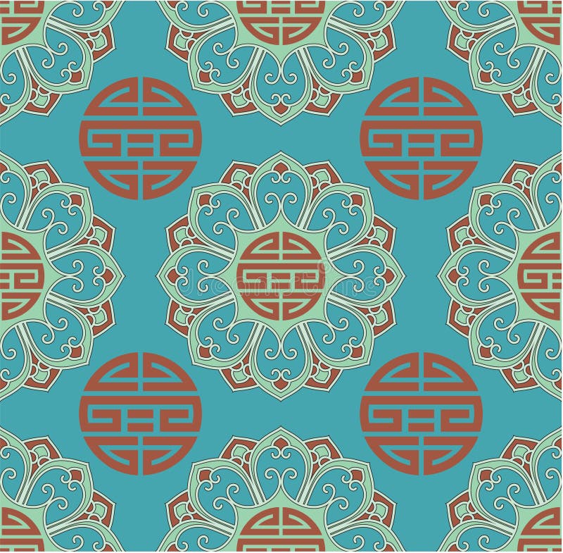 Oriental Seamless Background Stock Vector - Illustration of authentic ...